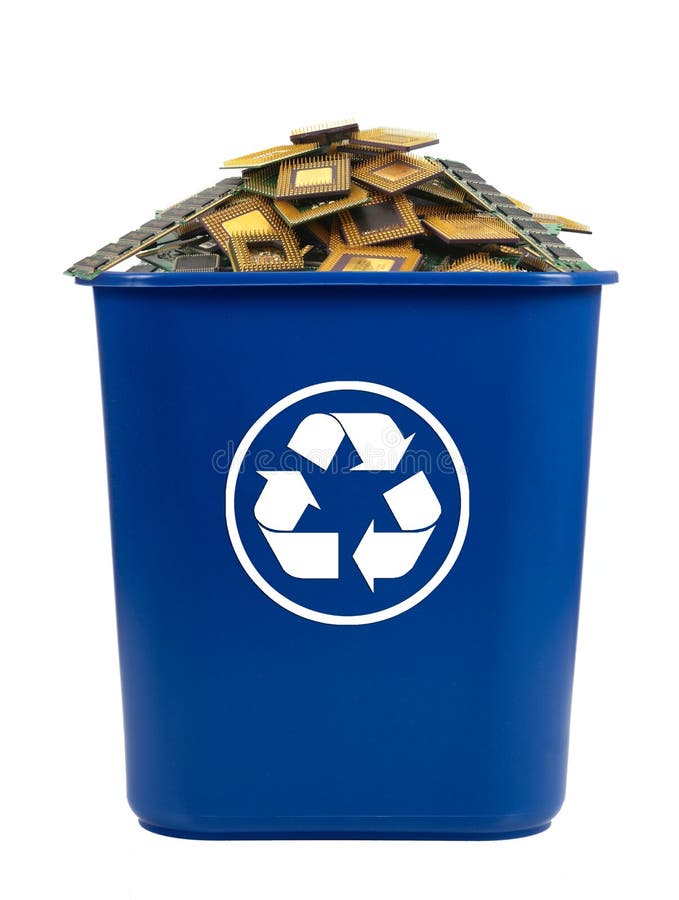 Computer parts trash stock image. Image of environment - 17686779