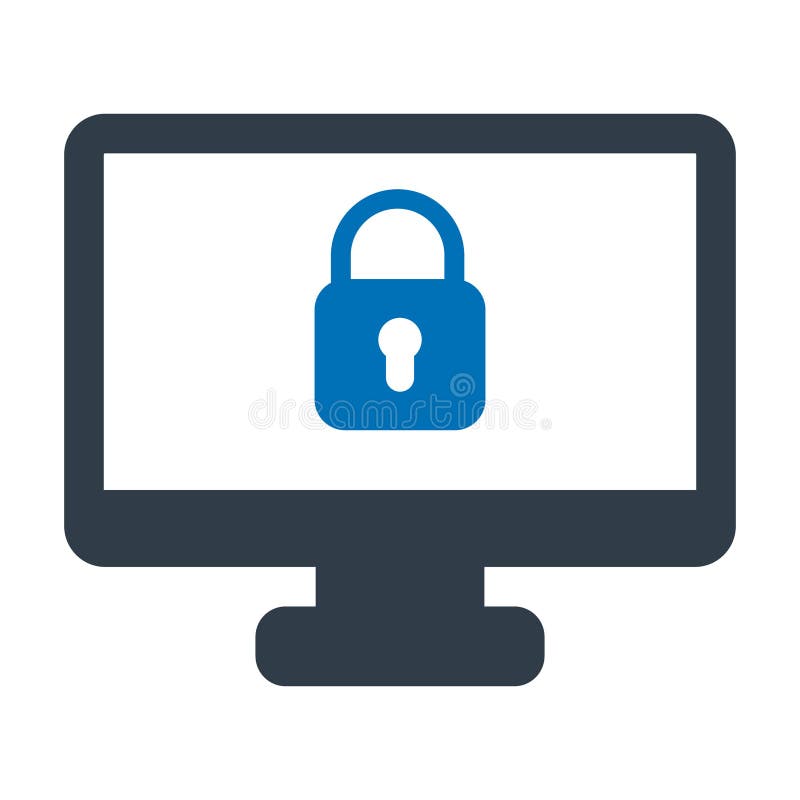 Computer Password Icon Which Can Easily Modify or Edit Stock Vector ...