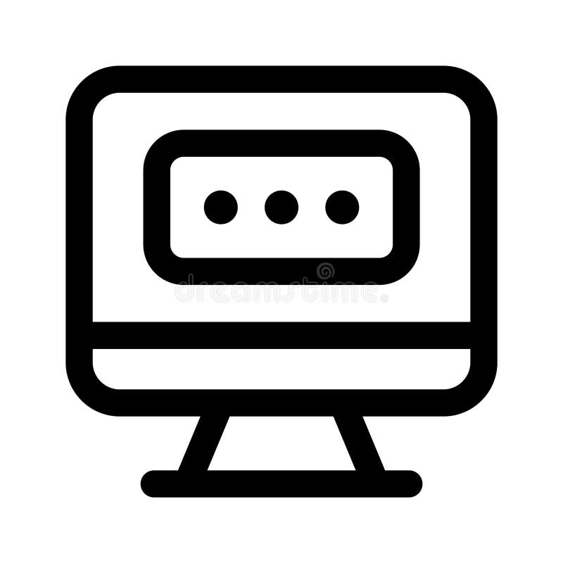 Computer Password, Protection and Security Vector Icons Set Cyber ...