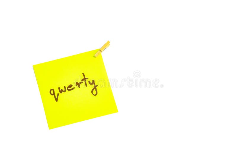 Computer Password Written on a Yellow Memo-stick Computer Passwords ...