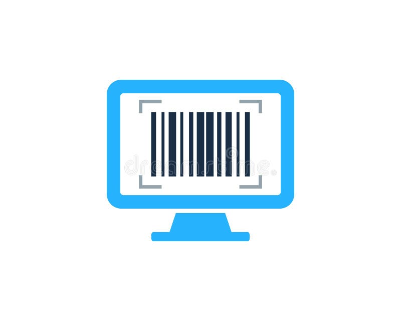 Pin Location Barcode Icon Logo Design Element Stock Vector ...