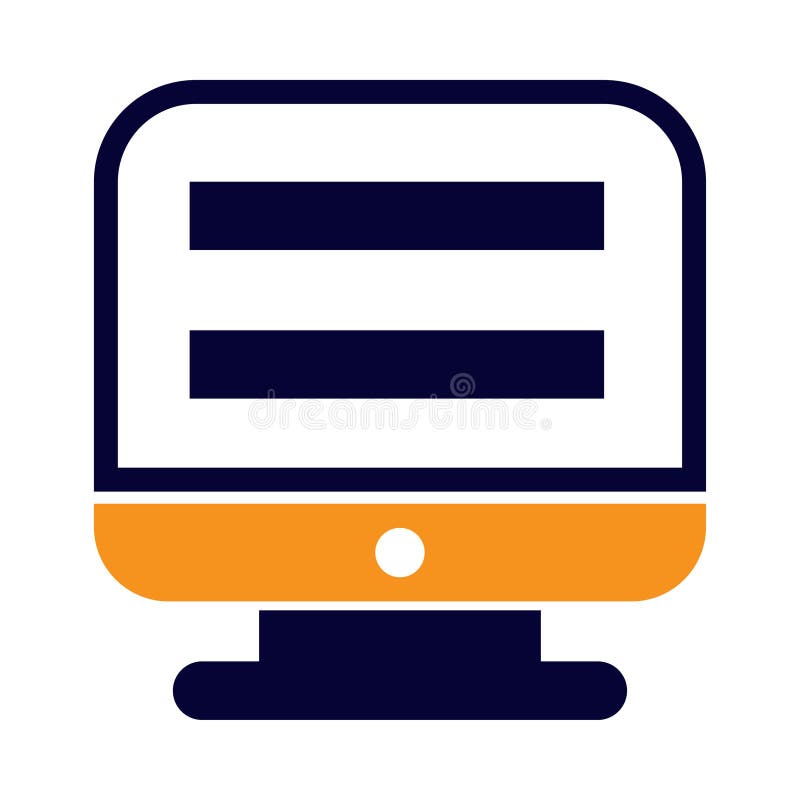 Computer, Pc, Desktop, Cpu, Monitor, Computer Pc Desktop Icon Stock ...