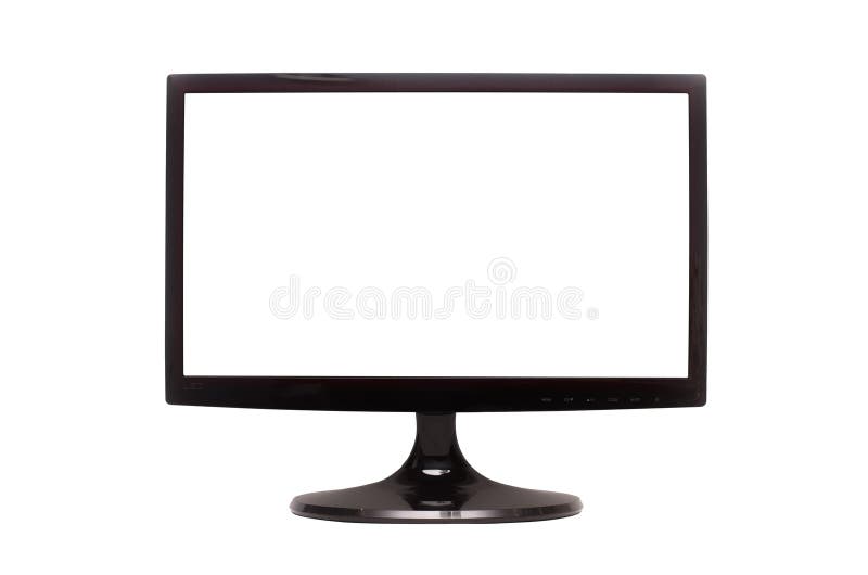 Computer pc monitor. stock image. Image of black, plasma - 110901031