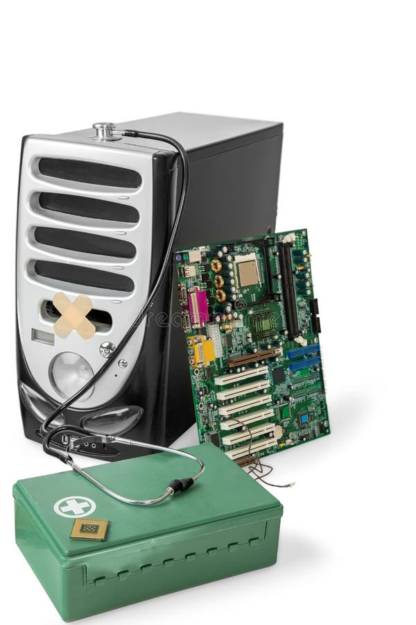 Repair and Diagnostic of Electronic Circuit Board Stock Image - Image ...