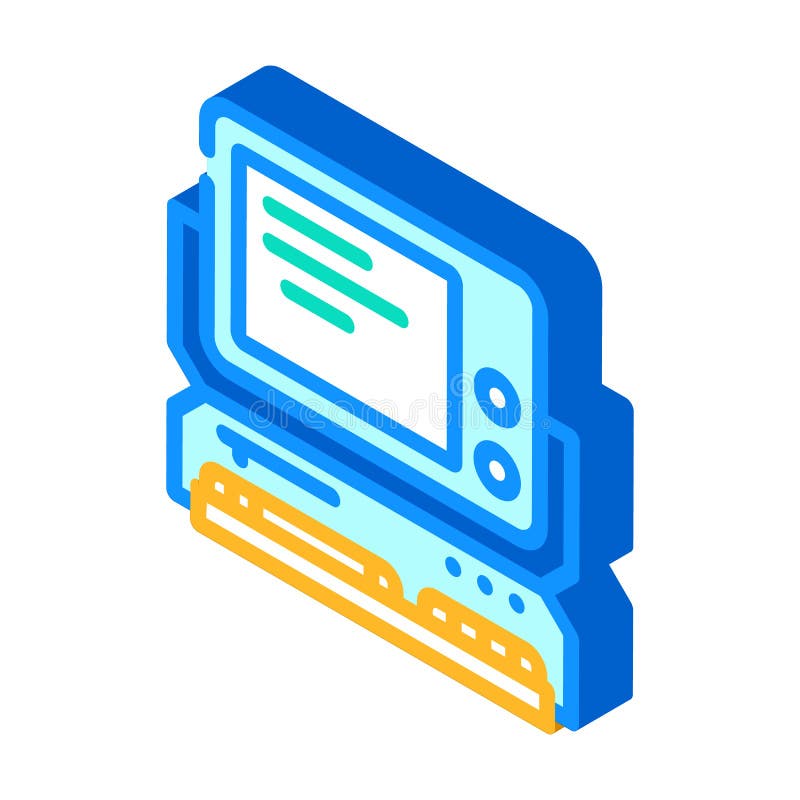 Isometric Old Computer Stock Illustrations – 1,821 Isometric Old ...