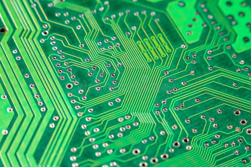 Computer PCB Board, Close-up Macro Chip, Electronic Device Stock Photo ...