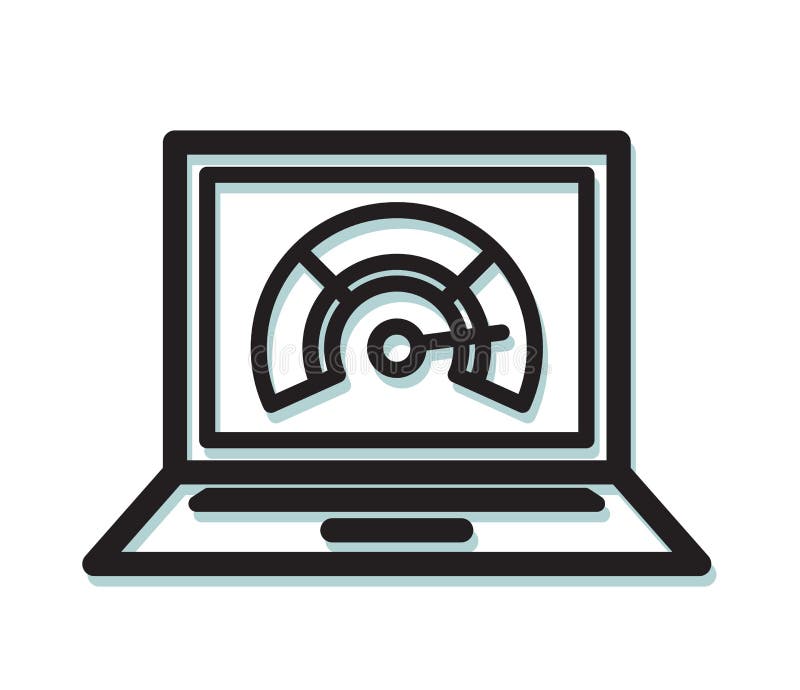 Computer Performance Icon stock illustration. Illustration of concepts ...