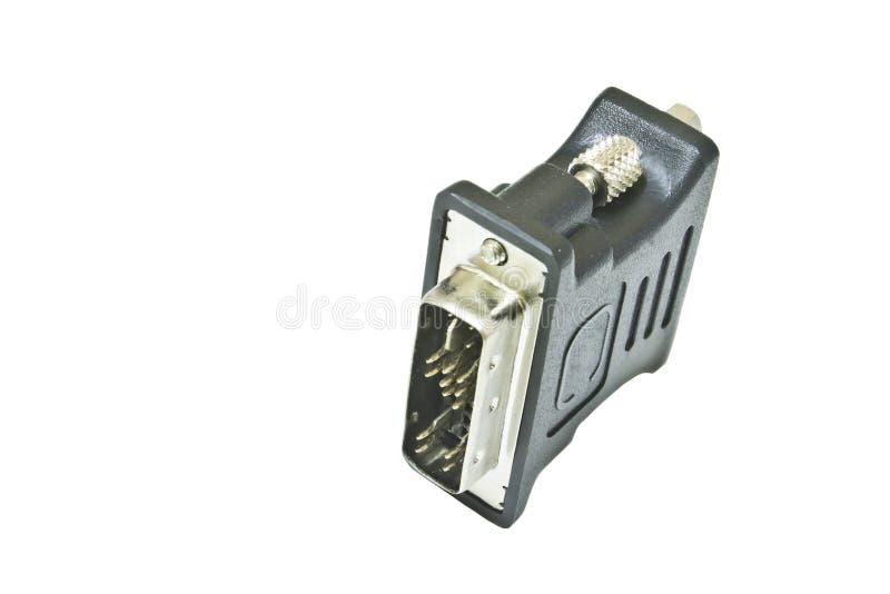 Computer peripheral plug stock photo. Image of electronic - 42433602