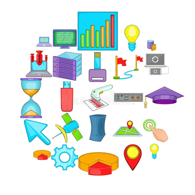 Computer Peripherals Set. Digital Input Device, Pc Stock Vector ...