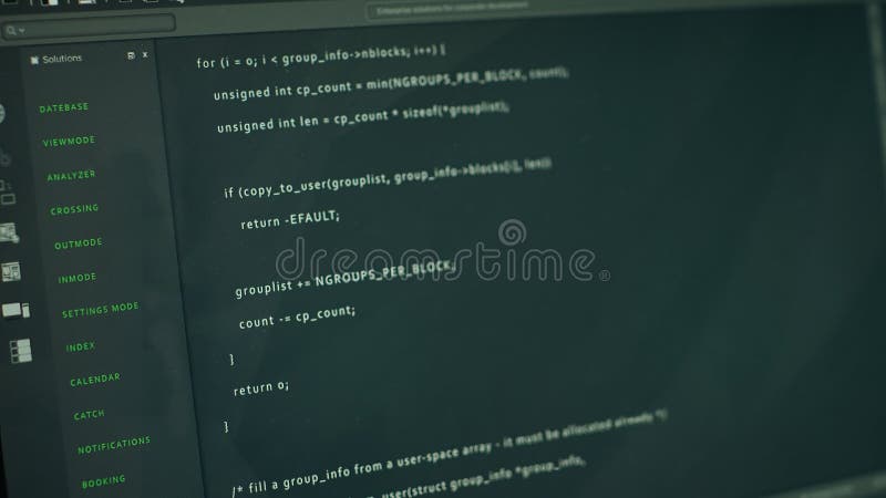 Computer Peripherals and Screens in Server Farm Stock Image - Image of ...