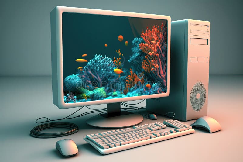 Computer Personal stock illustration. Illustration of technology ...