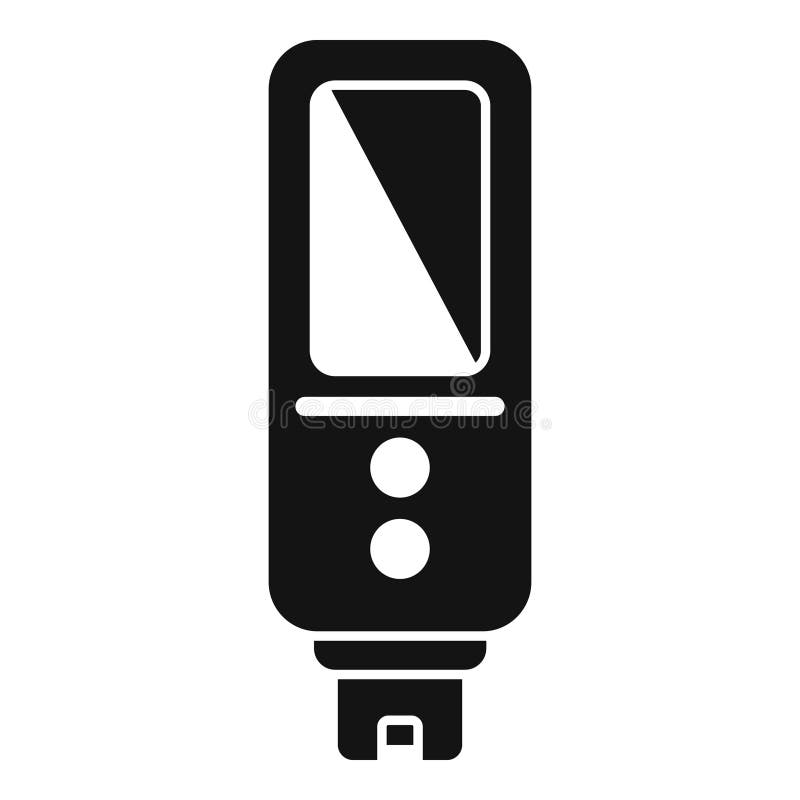 Computer Ph Meter Icon Simple Vector. Sensor Device Stock Vector - Illustration of experiment ...