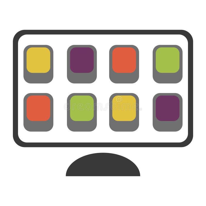 Computer Photo Editing Vector Stock Vector - Illustration of icon ...