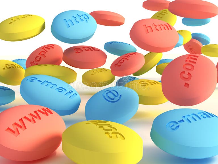 Computer pills 3 stock illustration. Illustration of cyberspace - 9699184