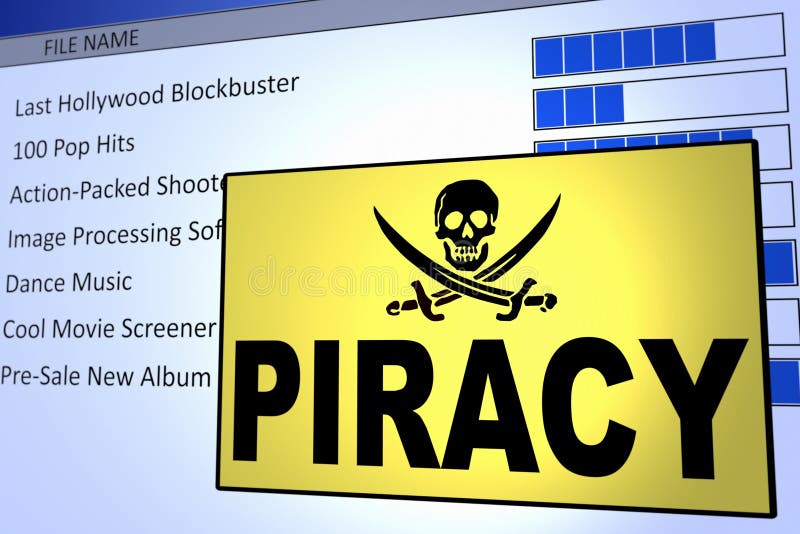 Computer piracy stock illustration. Illustration of cyber - 7627413