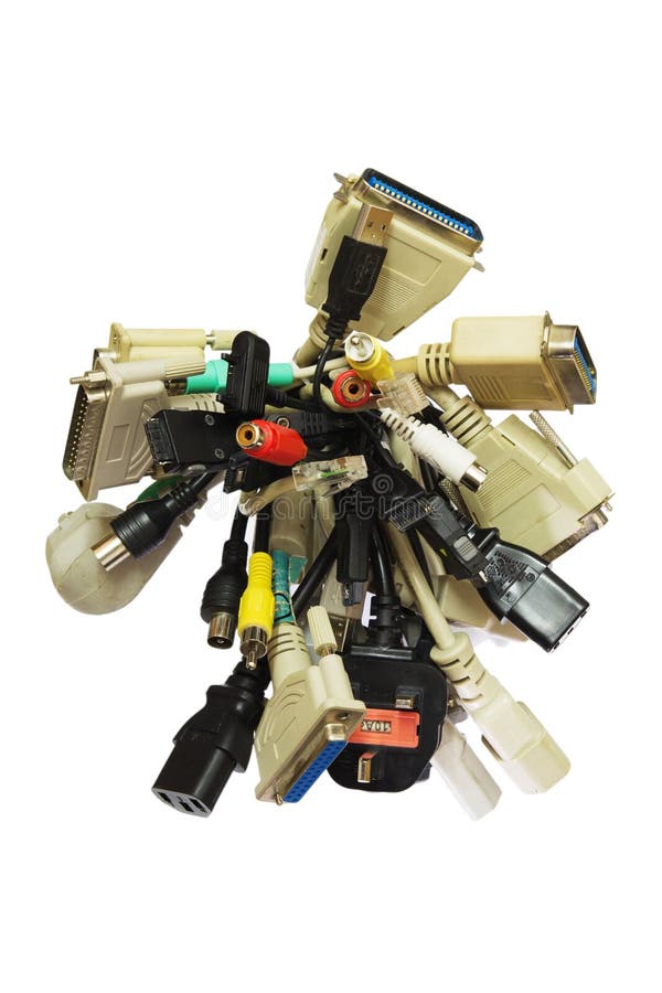 Computer Plugs. stock image. Image of energy, electronic - 46396069