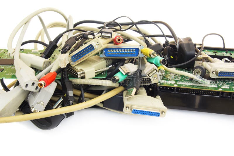 Computer Plugs. stock photo. Image of electric, computer - 46055702