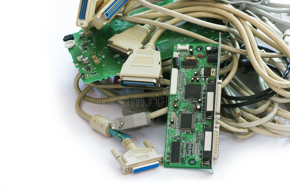 Computer Plugs. stock image. Image of background, computer - 46158459