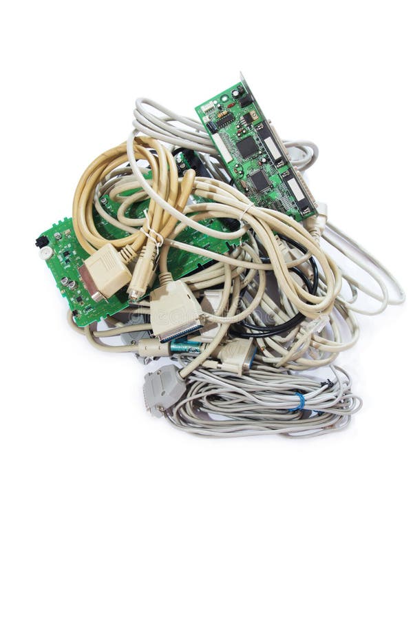 Computer Plugs. stock photo. Image of equipment, electric - 46158540