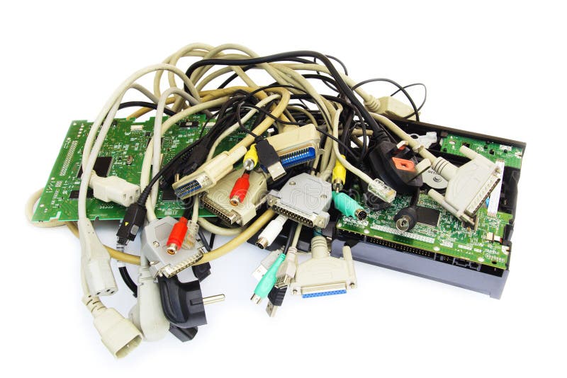 Computer Plugs. stock image. Image of link, accessory - 46158957