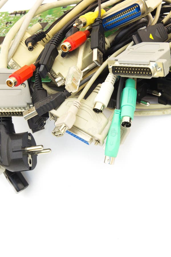 Computer Plugs. stock image. Image of connector, networking - 46158989