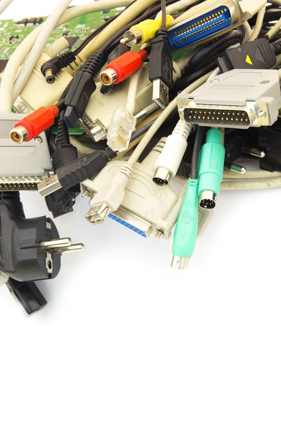 Computer Plugs. stock image. Image of connector, networking - 46158989