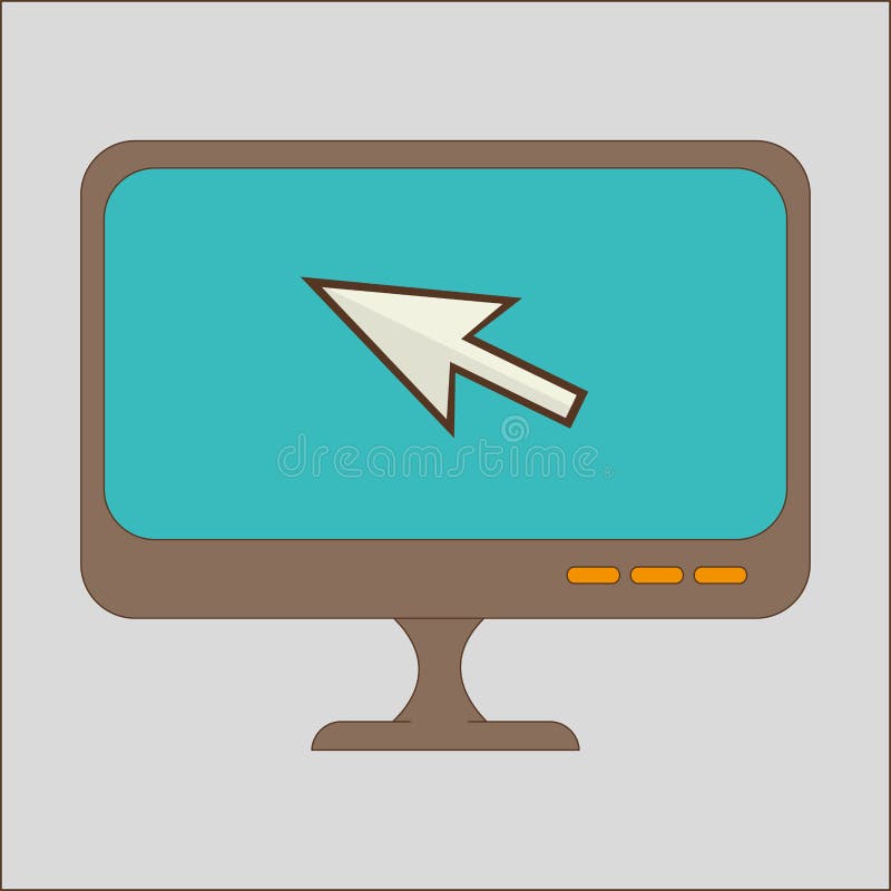 Computer pointer arrow stock vector. Illustration of digital - 60963901