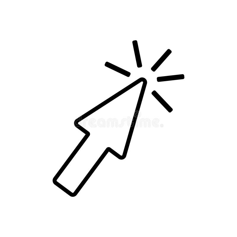 Computer Pointer Clicking Icon, Arrow Symbol, Logo, Choose, Press ...