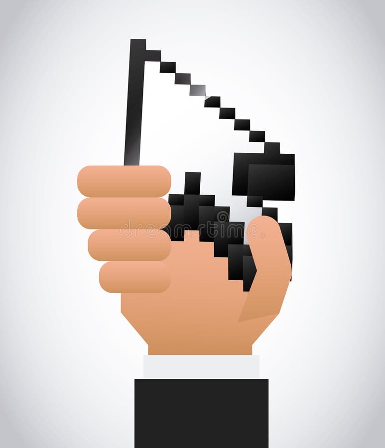 Computer pointer stock vector. Illustration of computer - 51118400