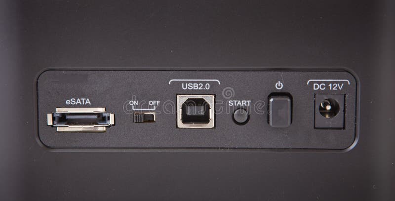 Computer port stock photo. Image of metal, electric, background - 25423468