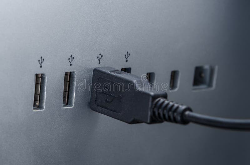 Computer port stock photo. Image of connect, notebook - 75120604