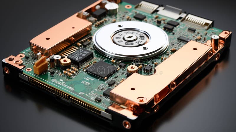 Computer Portable Hard Disk Drive Isolated on White Stock Image - Image ...