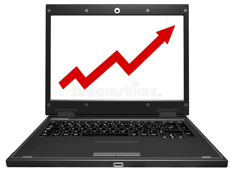 Freccia Davanti Al Diagramma Grafico Stilizzato Illustrazione di Stock ...