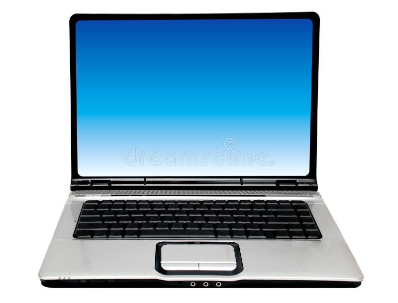 Computer portatile immagine stock. Immagine di internet - 4209841