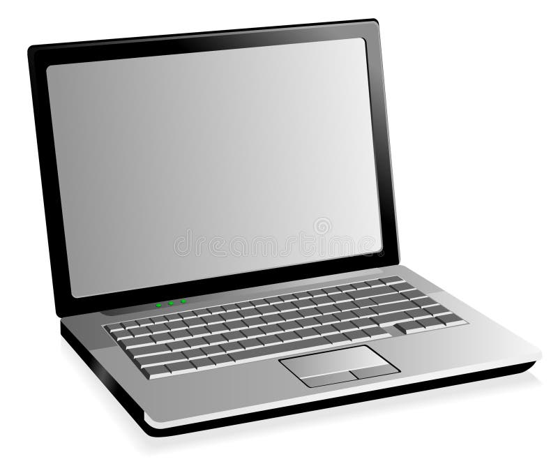 Laptop illustrazione vettoriale. Illustrazione di elettrico - 6459666