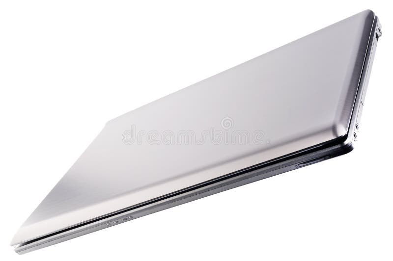 Computer Portatile Chiuso Sopra Bianco Fotografia Stock - Immagine di ...