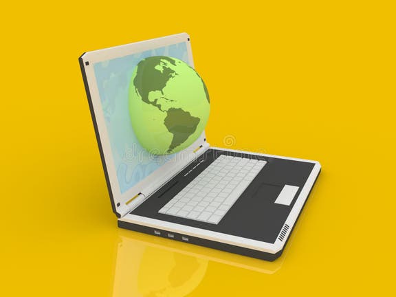 Computer Portatile Colorato Illustrazione di Stock - Illustrazione di ...