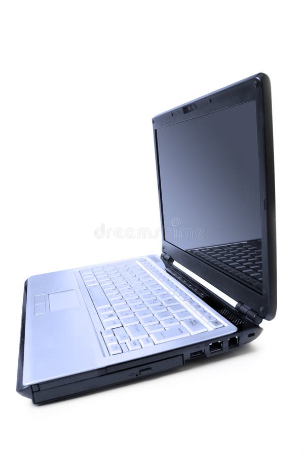 Computer portatile moderno immagine stock. Immagine di elettronico ...