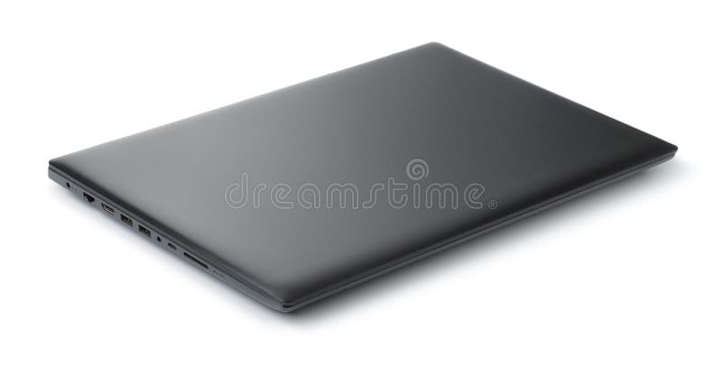 Computer Portatile Nero Chiuso Fotografia Stock - Immagine di commercio ...