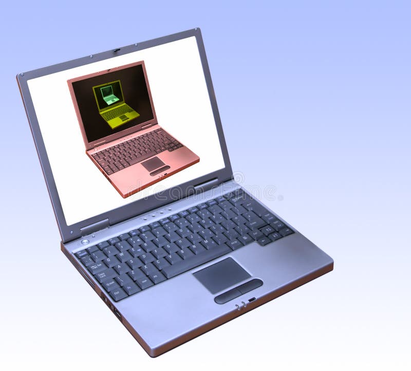 I Computer Portatili Si Sono Collegati in Una Struttura Di Rete Dell ...