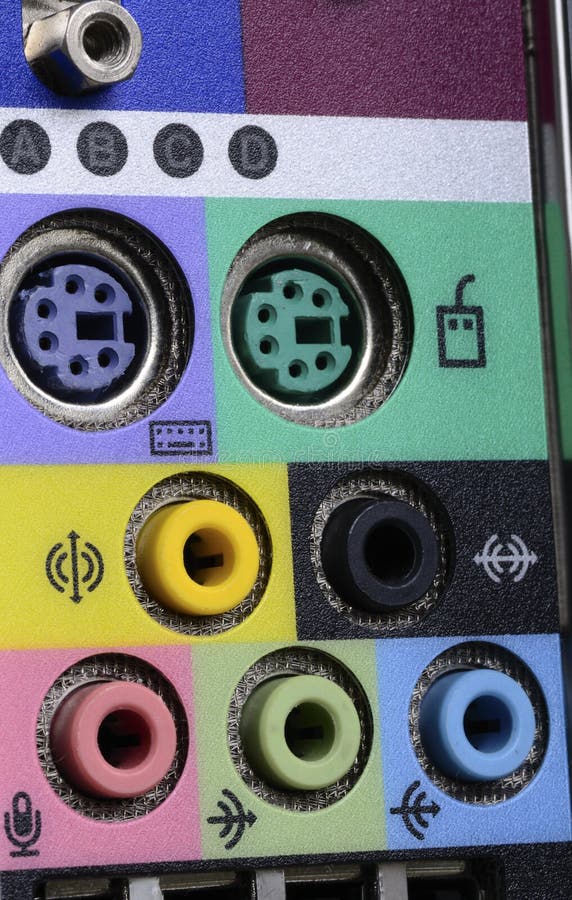 Computer Ports stock photo. Image of electronics, desktop - 8914640