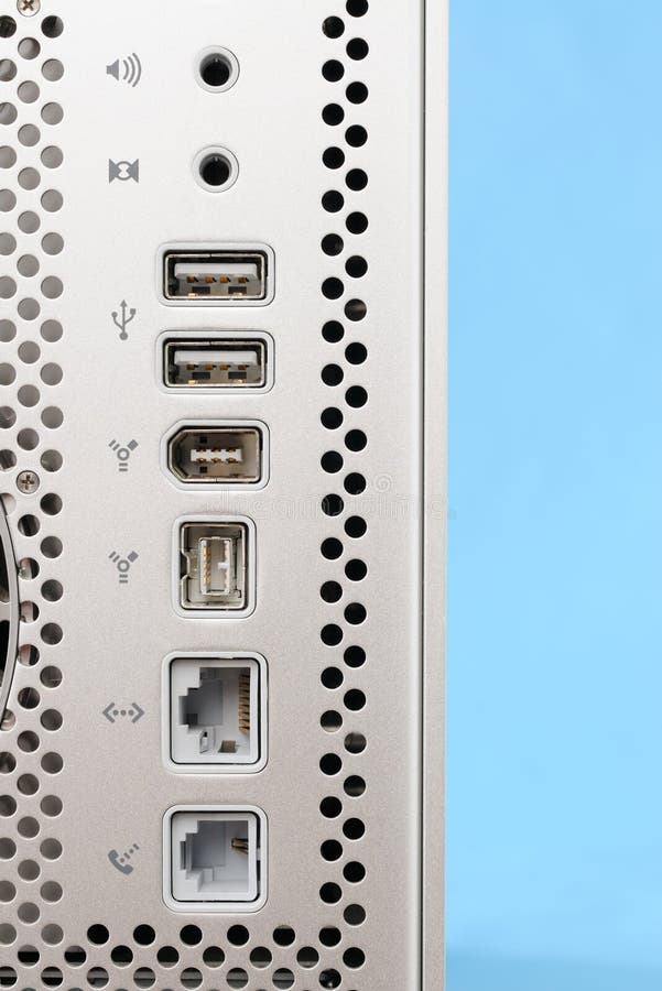 Computer Ports stock photo. Image of electronics, desktop - 8914640