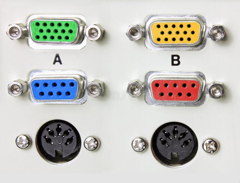 Computer Ports stock photo. Image of electronics, desktop - 8914640