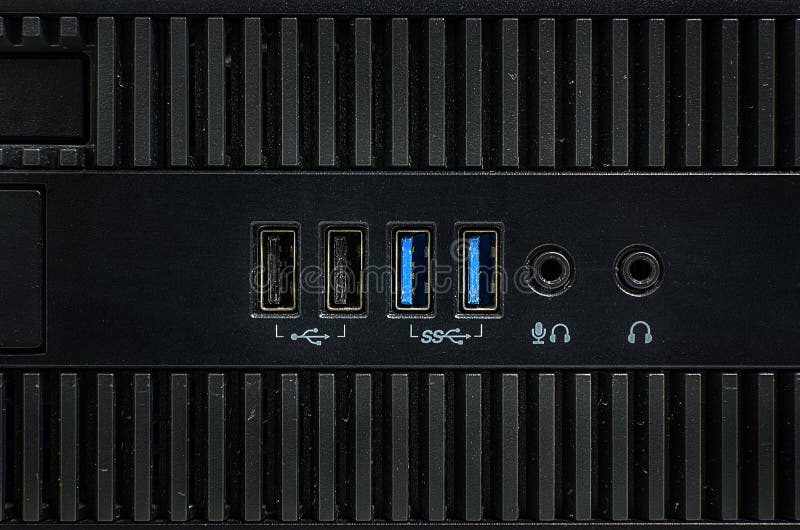 Computer ports stock photo. Image of microchip, device - 28448236