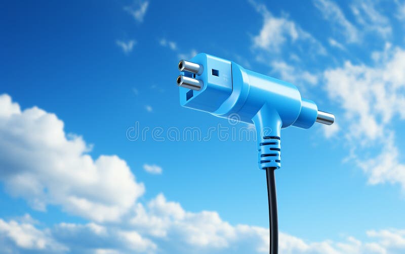Computer Power Cord Plug Connector Stock Photo - Image of adapter, wire ...