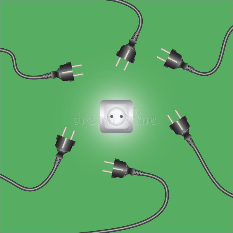 Electrical Circuits Vector Illustration. Simple, Series, Parallel EU ...