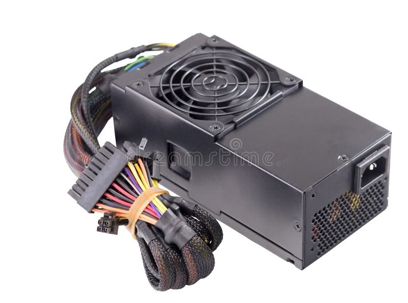 Computer Power Suppl stock photo. Image of closeup, white - 77984232