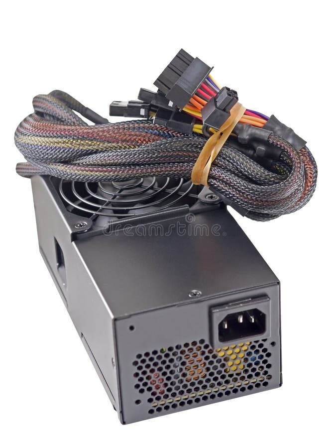 Computer Power Suppl stock photo. Image of closeup, white - 77984232