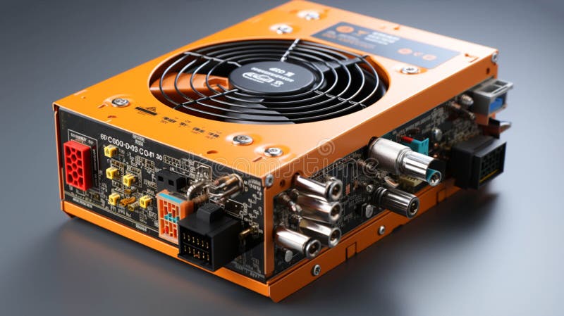 Computer Power Supply Isolated on White Stock Photo - Image of ...