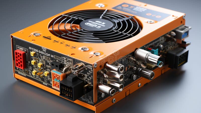 Computer Power Supply Isolated on White Stock Image - Image of hardware ...